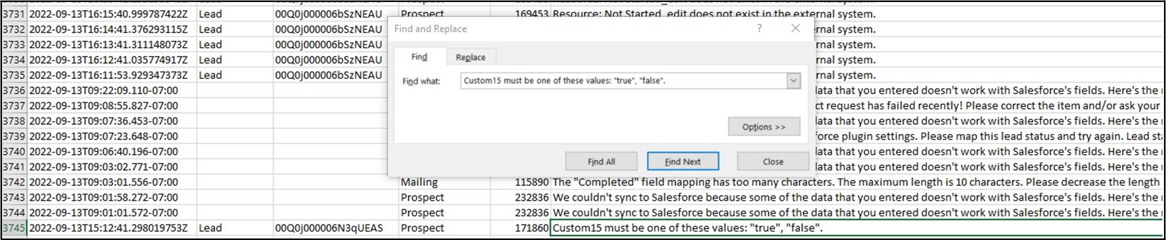 Auditing Crm Sync Errors Outreach Support 