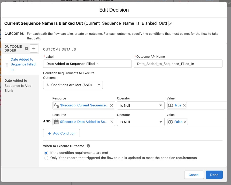 How To Configure Date Added To Sequence Automation In Salesforce Outreach Support 