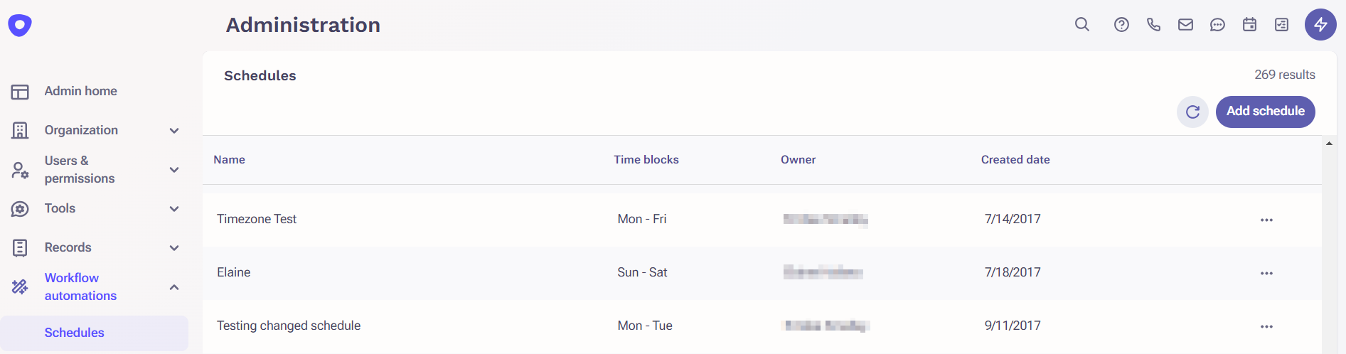 Sequence Schedule Overview – Outreach Support