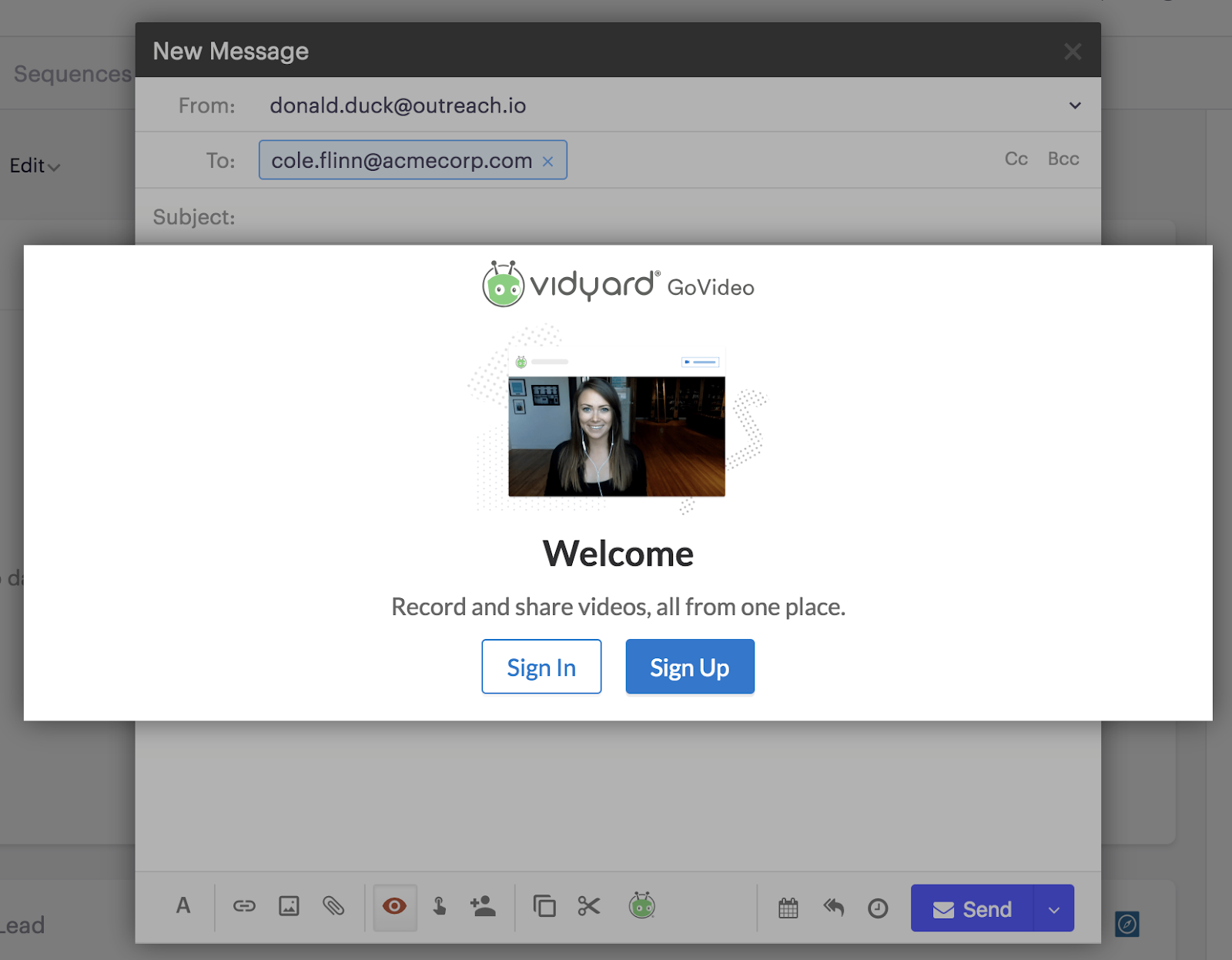How to Enable the Vidyard GoVideo Integration – Outreach Support